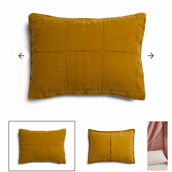 Parachute | Bedding | Parachute Toddler Linen Box Quilted Sham In Ochre ...